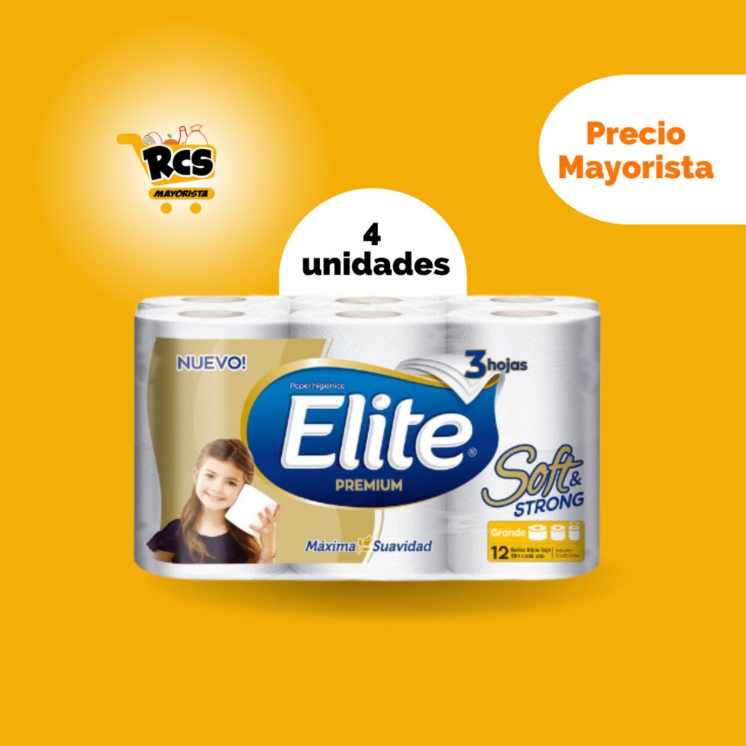 PAPEL ELITE PREMIUM MEGAROLLO 3 EN 1 X12/4 - Comercial RCS