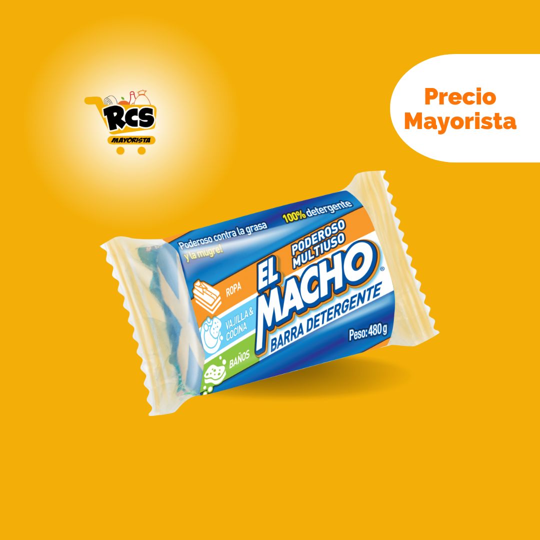 JABON MACHO BARRA GRANDE 480GR X 24 - Comercial RCS